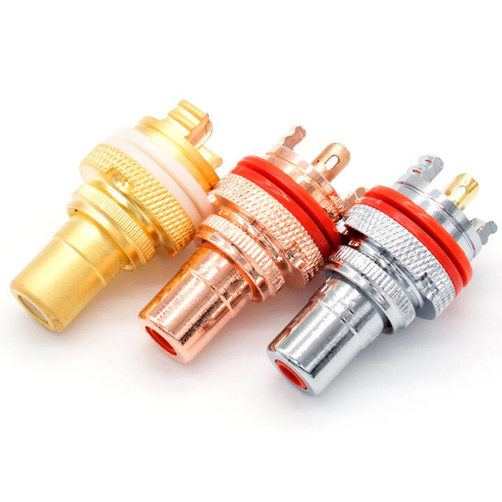 PURELINE HiFi Plug Connector RCA Audio Connector Female Socket Chassis ...