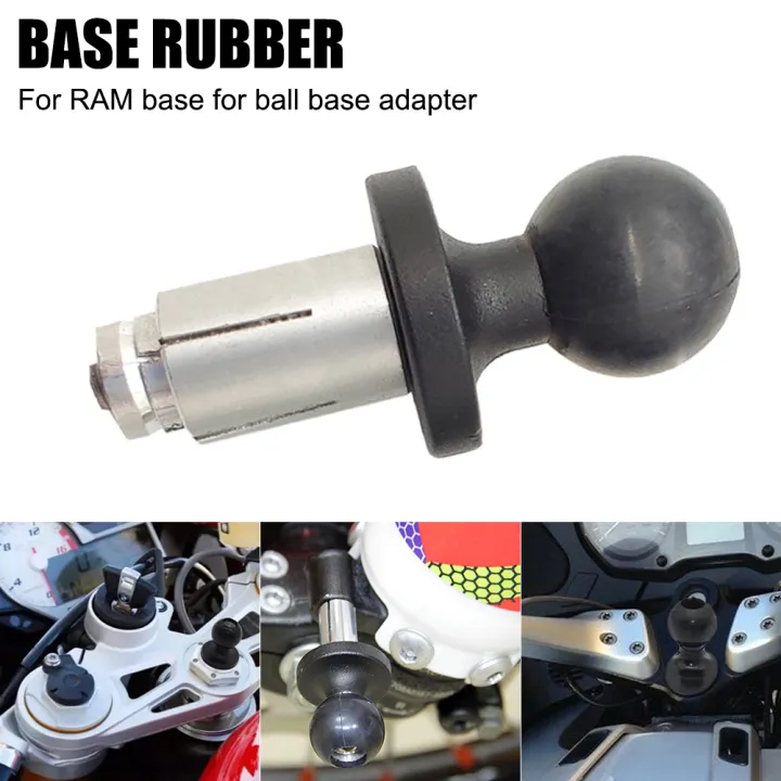 FUVOYA Rubber Ball Mount Motorcycle Fork Stem Mount Base Ball Head ...
