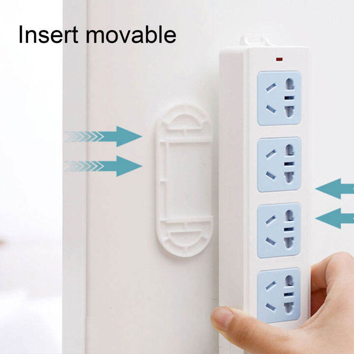 Wall Mount Extension Cord Organizer Flat Space Saving Cable Management ...