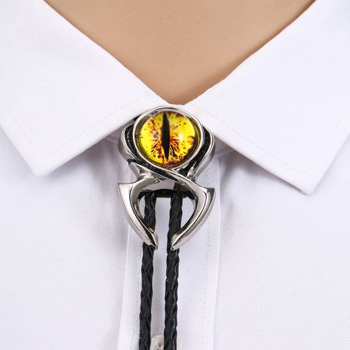 《LUOQI tie》คาวบอยตะวันตกอุปกรณ์ Tuxedo Bolo ผูกหนัง Collarunisex สบายๆสร้อยคอของขวัญวันเกิดที่ ...