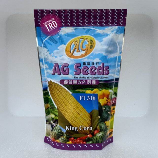 Paket 500g F1 316 KING CORN Cap AG Seeds Biji Benih Jagung Sangat Manis F1 Hybrid Super Sweet ...