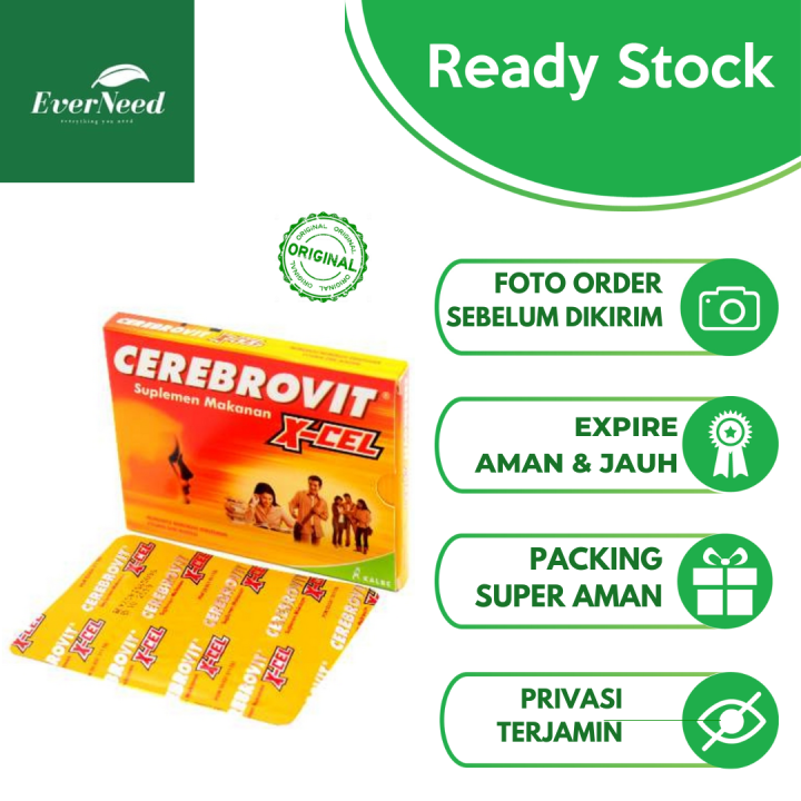 Cerebrovit X-Cel Per Strip 10 Butir | Lazada Indonesia