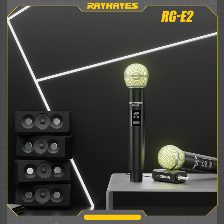 LED Luminous Wireless Microphone Double Handheld Microphone ...