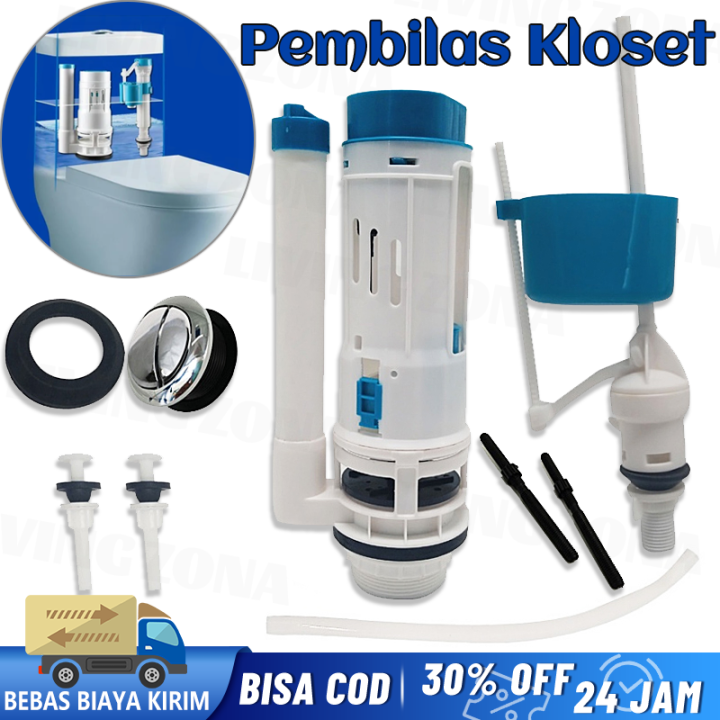 Pelampung Closet Duduk 2 Tombol Universal / Closet Duduk Tombol Atas ...