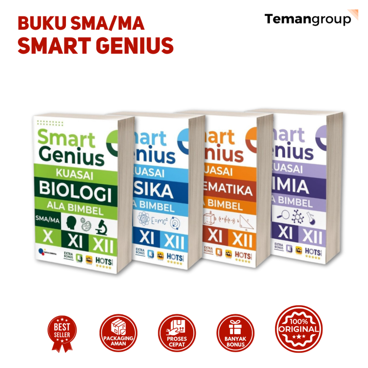 PAKET BUKU SOAL SMA / BUKU SMA SMART GENIUS KUASAI MATEMATIKA,KIMIA ...