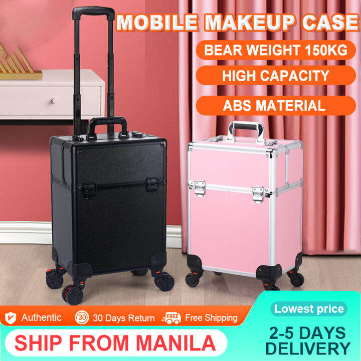 Professional makeup case trolley and makeup artist's portable large-capacity lockable suitcase ...