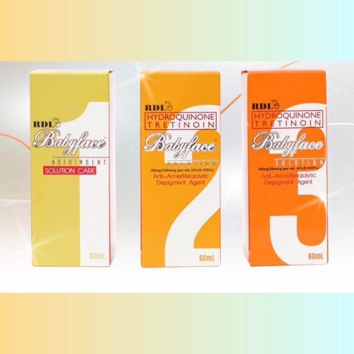RDL Baby Face Solution 1 / 2 / 3 (30ml 60ml) | Lazada PH