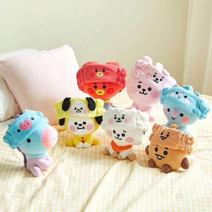 Atoy Korean BTS BABY BT21 Cartoon Turban Plush Headband Cosplay Custume ...