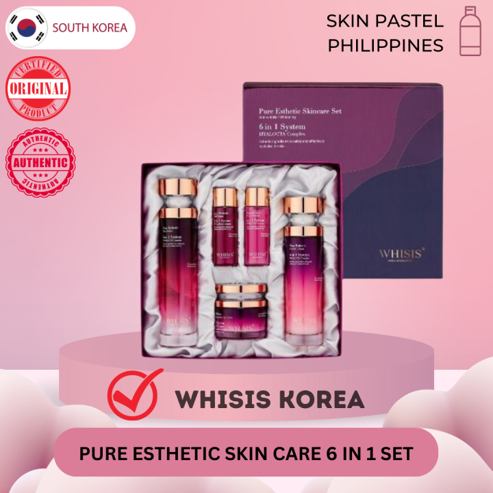WHISIS Pure Esthetic Premium Skincare Set 6 IN 1 Skin Care Aesthetic ...