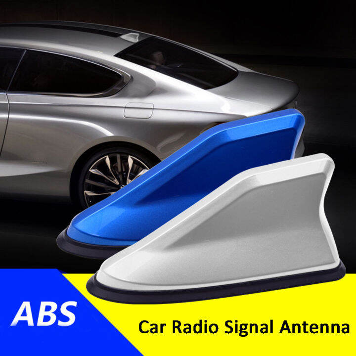 FG Universal Car FM Signal Amplifier Radio Aerials Shark Fin Antenna FM ...