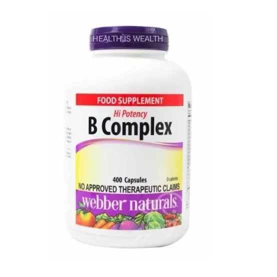 B COMPLEX (WEBBER NATURALS HI POTENCY B COMPLEX 400 CAPSULES) | Lazada PH