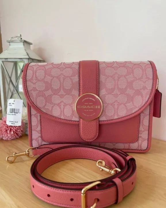 Coach C8307 Lonnie Crossbody In Signature Jacquard - Taffy | Lazada PH