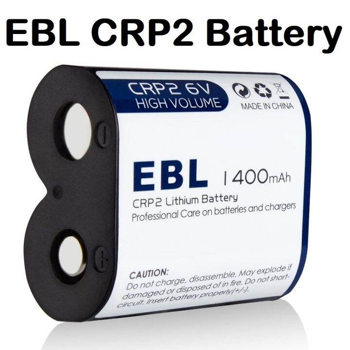 EBL CRP2 CR-P2 Photo Battery LN-CRP2 Lithium 6V 1400mAh SINGLE USE CR ...