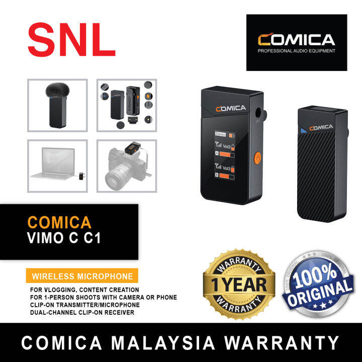 Comica Audio Vimo C1/C2/C3 Mini Wireless Microphone System | Lazada