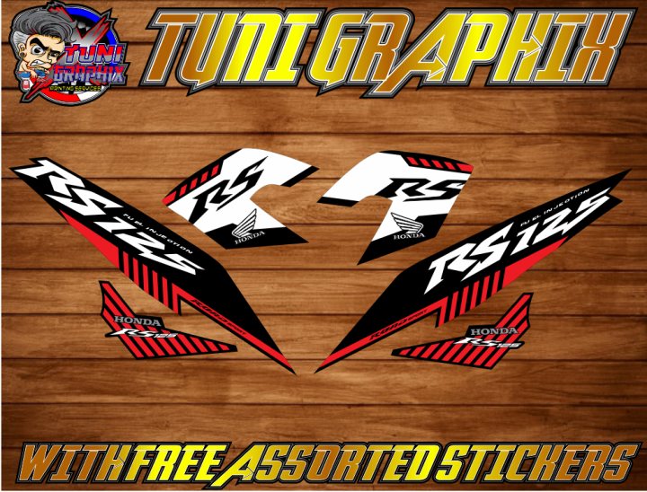 Honda RS 125 Fi Stock Decals (NEW DESIGN 2022) | Lazada PH