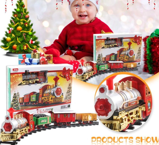Electric Train Set Circumference Track Battery Powered Train Toy ...
