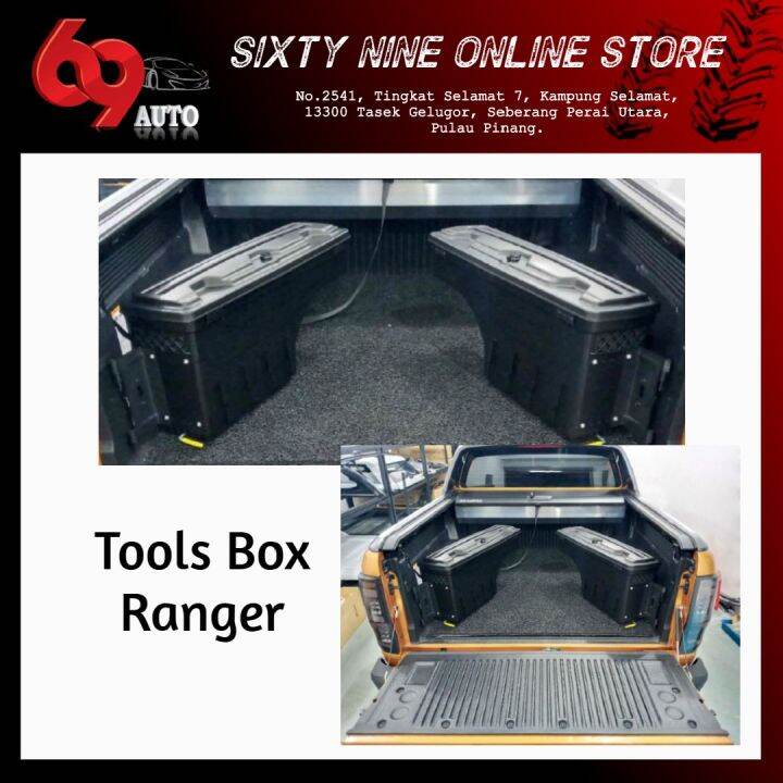 Tools Box/ Storage Box/ Rear Bucket for *Ford Ranger/ Raptor ...