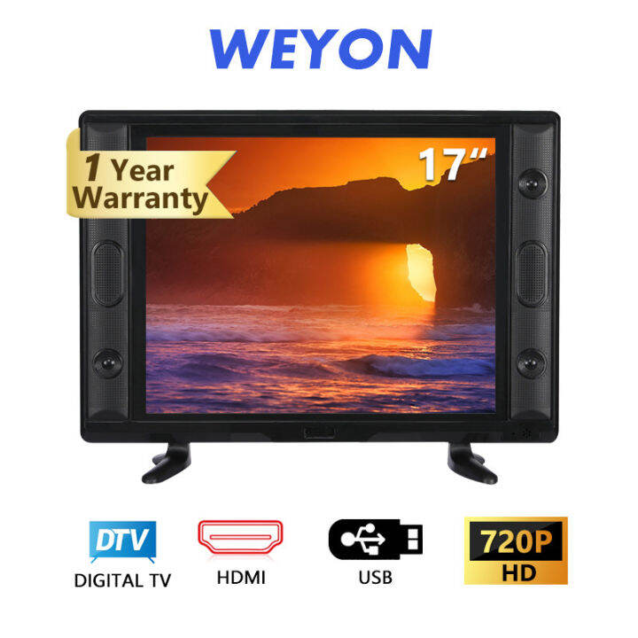 New Digital TV : WEYON ทีวี 17 นิ้ว LED HD 720P -DVB-T2- AV In-HDMI-USB ...