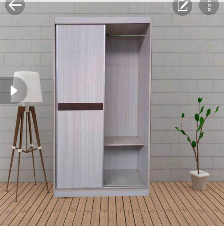 [EE LIFE DESIGN] 2DOOR WARDROBE / Almari Baju/Wardrobe/ Sliding Door ...
