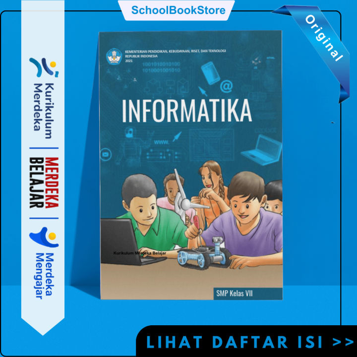 Buku Paket Informatika TIK Kelas 7 VII SMP Kurikulum Merdeka Belajar ...