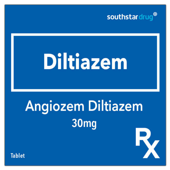 Rx: Angiozem Diltiazem 30mg Tablet | Lazada PH