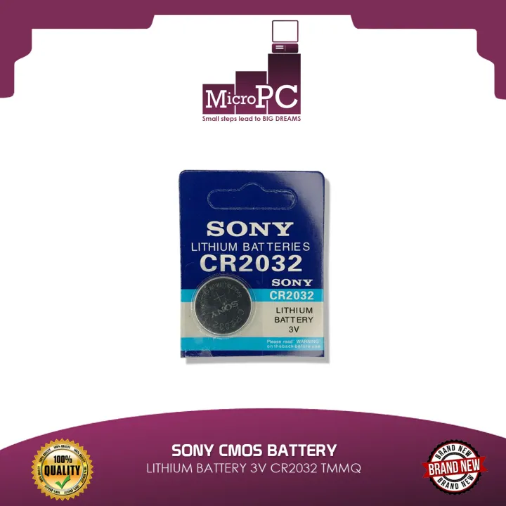 SONY CMOS BATTERY, LITHIUM BATTERY 3V CR2032 TMMQ | Lazada PH