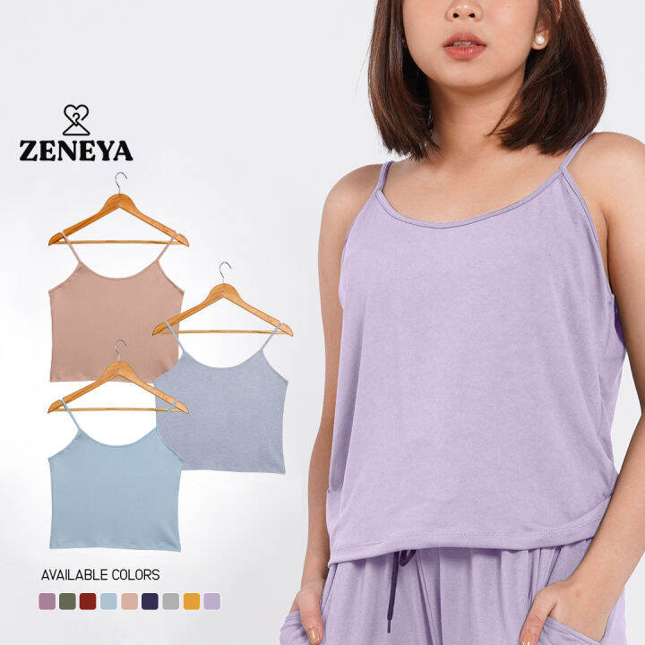 Zeneya Spaghetti Strap Sando Top For Women Set Tank Tops womens trendy ...