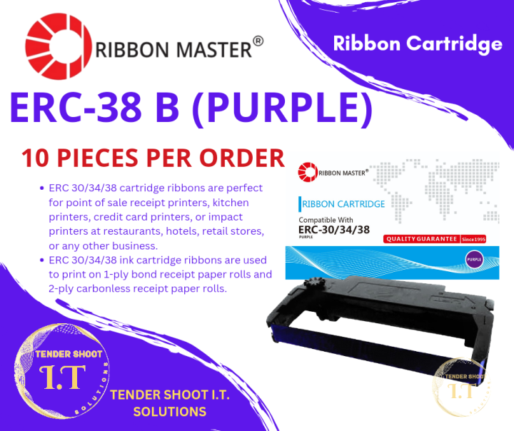 Excellent Quality! 10 PIECES of Ribbon Master ERC38 ERC 38 ERC-38 ...