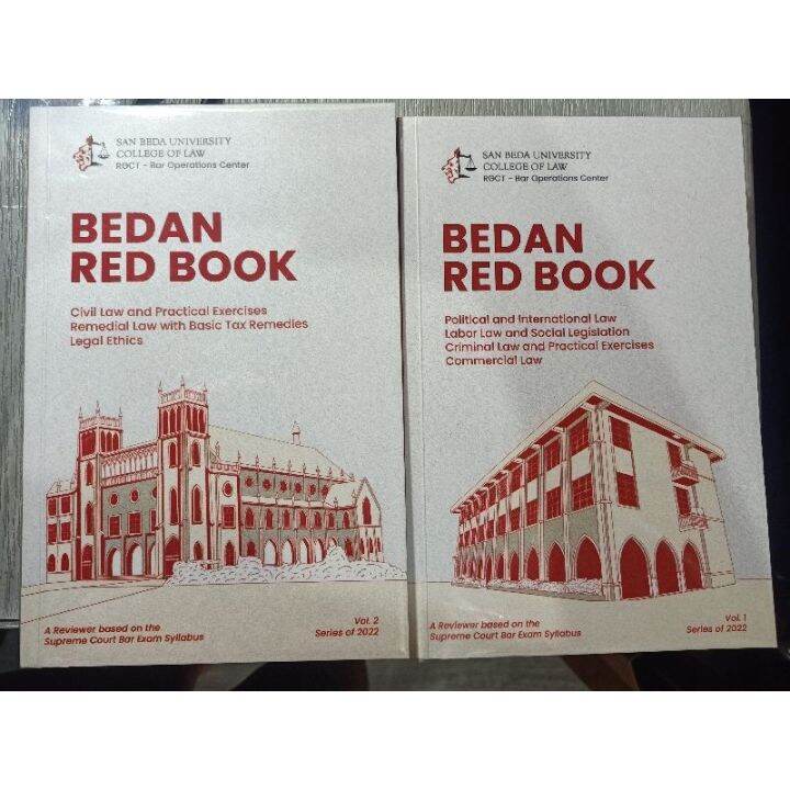 BEDAN RED BOOK- 2022 | Lazada PH