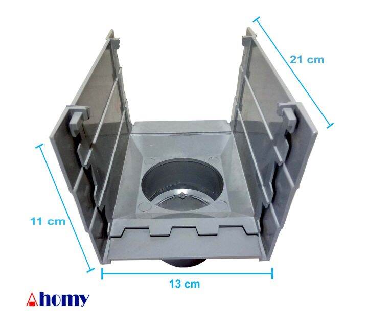 3pc kotak corong talang air pvc 140mm tebal power gutter outlet ...