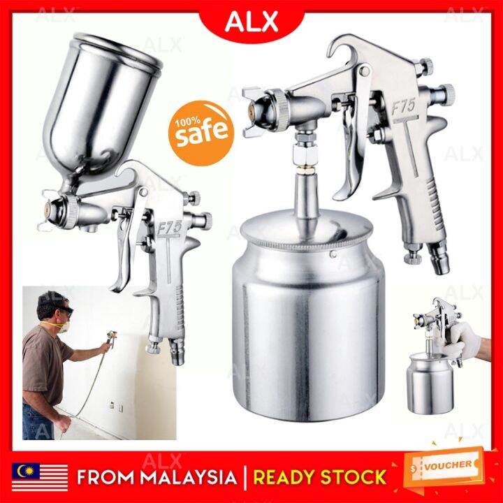 ☆ALX 1.5mm Nozzle 400cc Capacity Gravity Feed Home Wall Painting Spray ...