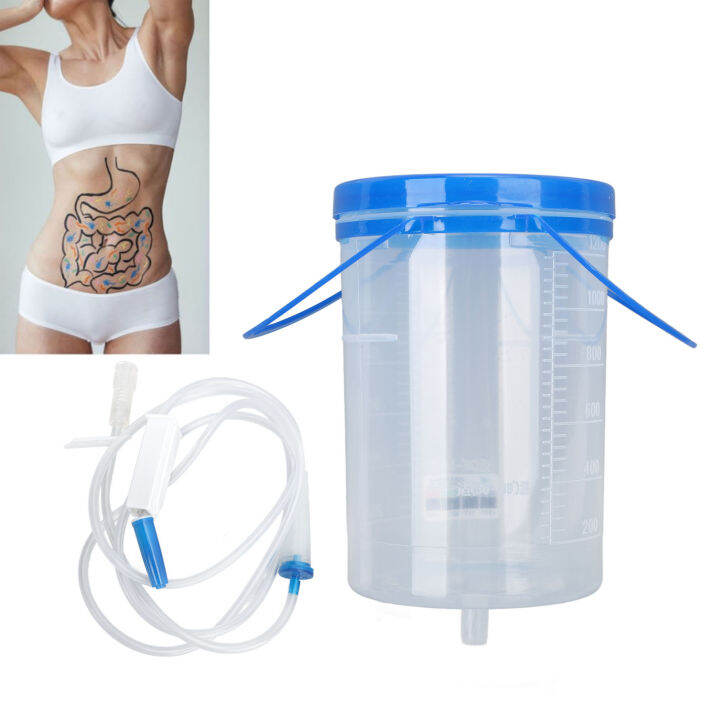 [echosns Store] Enema Bucket Kit 1200ml Capacity Relieve Constipation ...