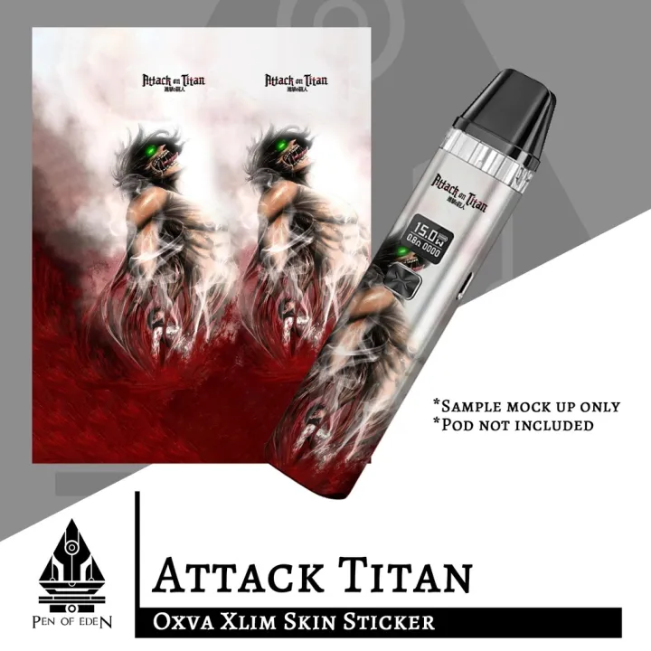 Attack Titan Oxva Xlim Skin Sticker (STICKER ONLY! DEVICE IS NOT ...