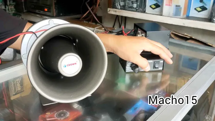 WANG WANG 6 Tones FEDERAL Siren Amplifier 150 watts/ CROWN Du-200 watts ...