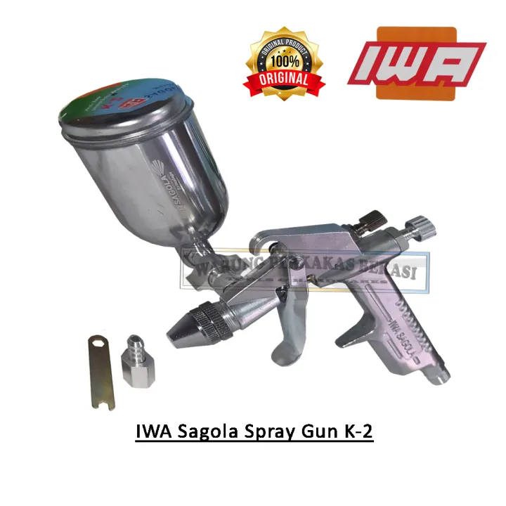 IWA K2 Spray Gun Spet Alat Semprot Cat Angin Kompresor Tabung Atas ...
