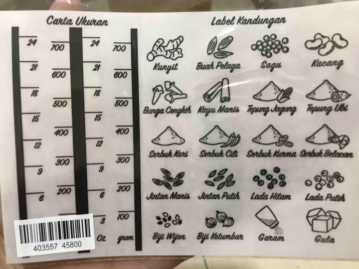 Tupperware Ezy Store with Spoon sticker / Labeling / Shelf saver ...