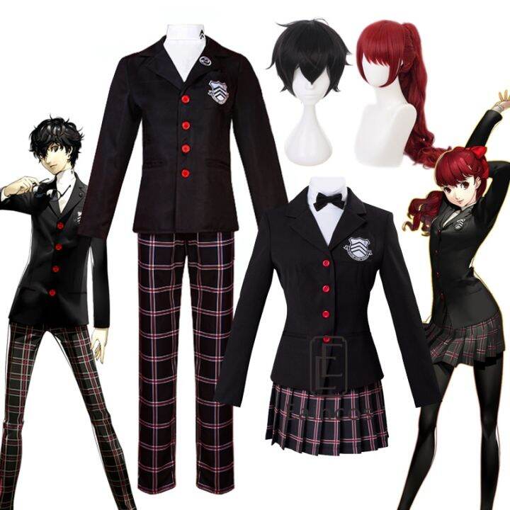 Persona 5 Kurusu Akira Joker Cosplay Costume Uniform Suits Yoshizawa ...