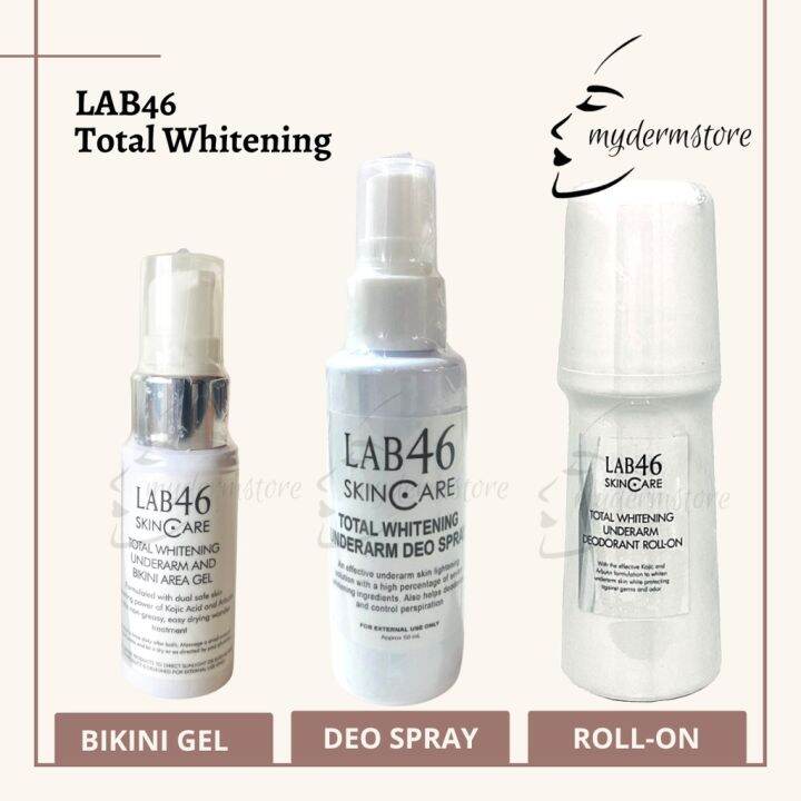 LAB46 LAB 46 Total Whitening Underarm Deo Spray Underarm and Bikini Gel ...