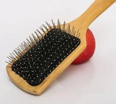 Square Paddle Hair Brushes with Stainless Steel Bristles Cushion Hair ...