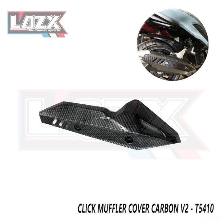 click muffler cover carbon v2 T5410 auto spare parts | Lazada PH