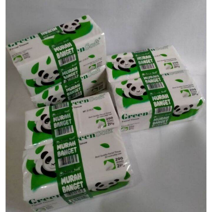 Tissue Greensoft 200 sheet 2 ply [2 pack] | Lazada Indonesia