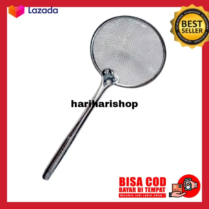 Saringan Serokan Penggorengan Gorengan Stainless Steel 18cm | Lazada ...