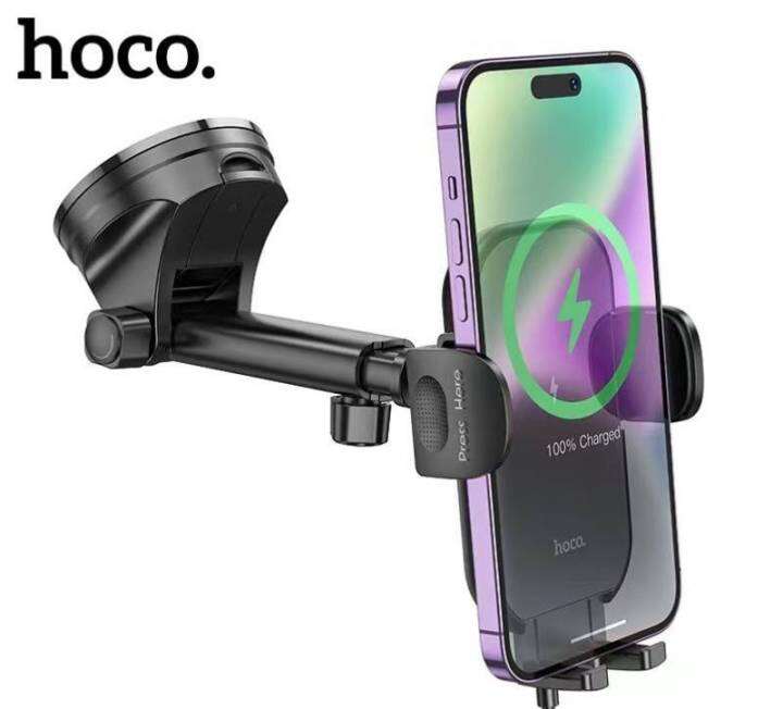 HOCO HW5 ที่จับโทรศัพท์มือถือมีระบบ wireless fast charging 15W ติดตั้ง ...