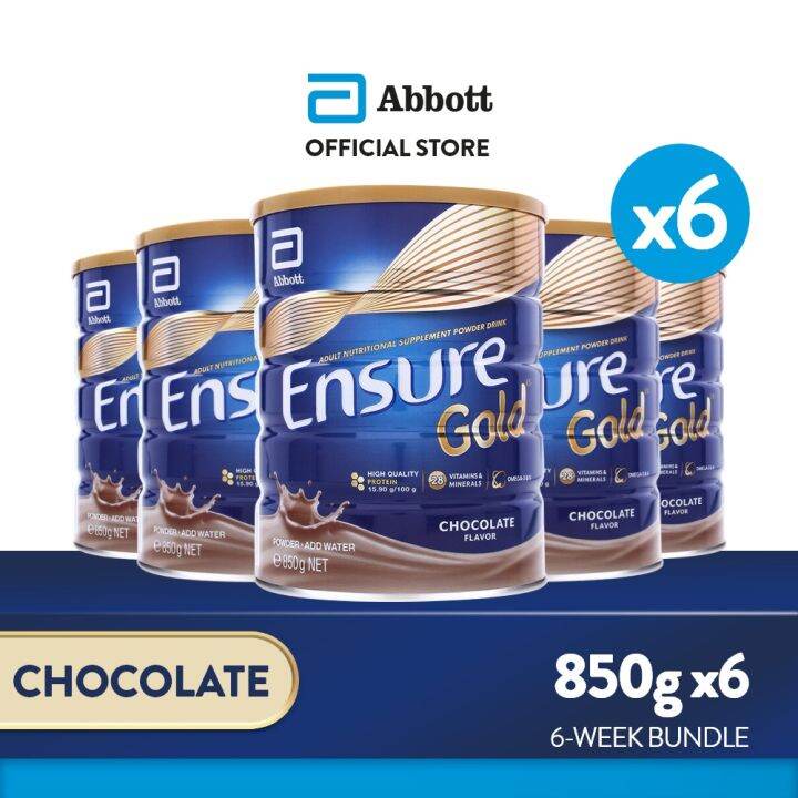 Ensure Gold HMB Chocolate 850G For Adult Nutrition Bundle of 6 | Lazada PH