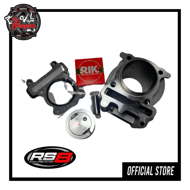 RS8 59mm Steel Bore Cylinder Block Kit for Mio Sporty | Lazada PH