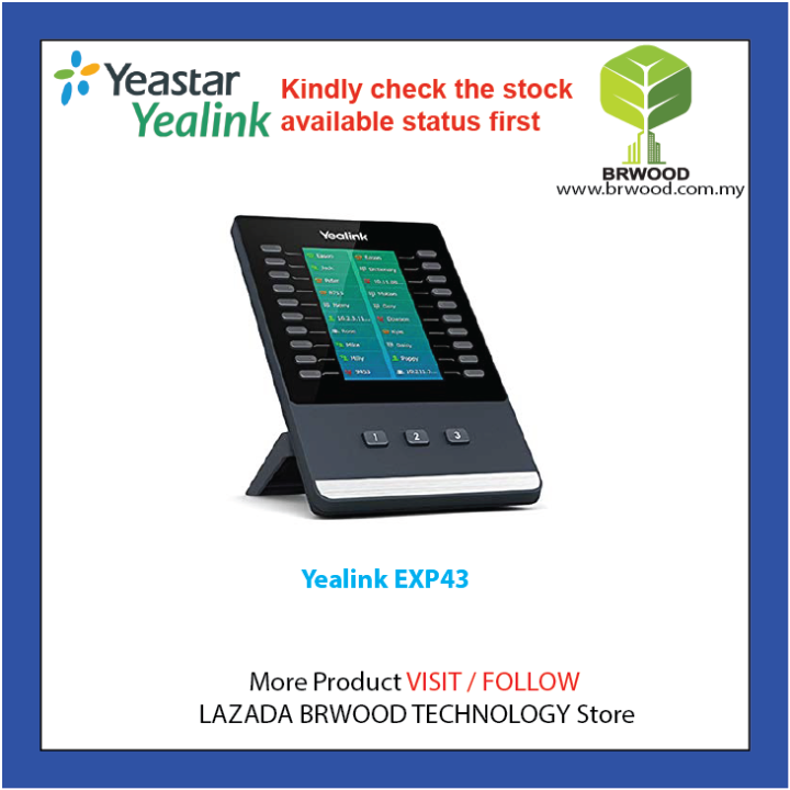YEALINK EXP43: COLOR EXPANSION MODULE FORT43U/T46U/T48U IP PHONE | Lazada