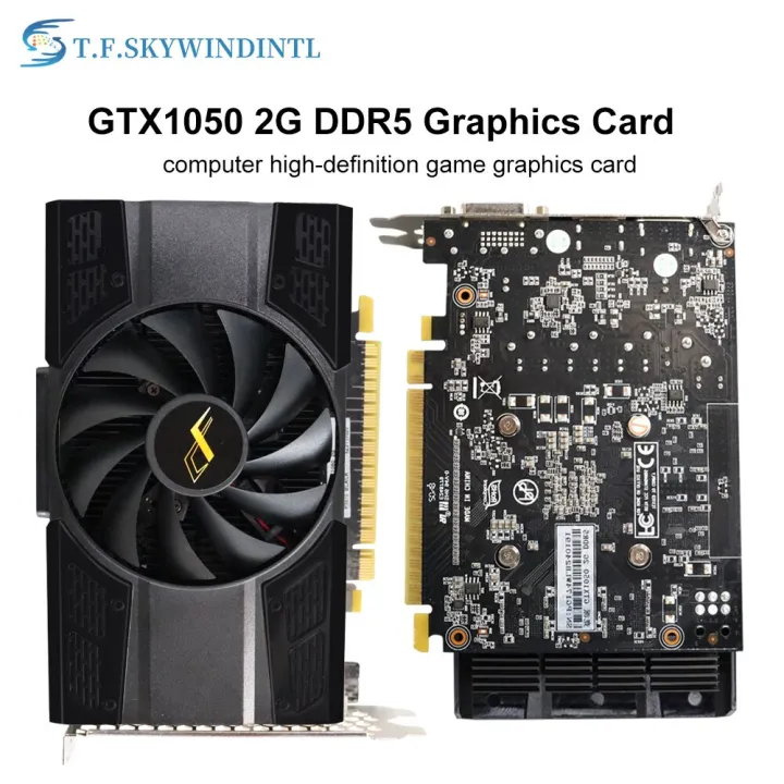 1 Gtx1050 2Gb GPU Deskptop กราฟิกการ์ด128Bit GDDR5การ์ดสำหรับ Nvidia ...