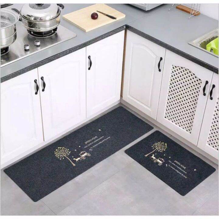 1 Set Keset Dapur Modern Keset Lantai Panjang Kitchen Door Trendy Mat ...