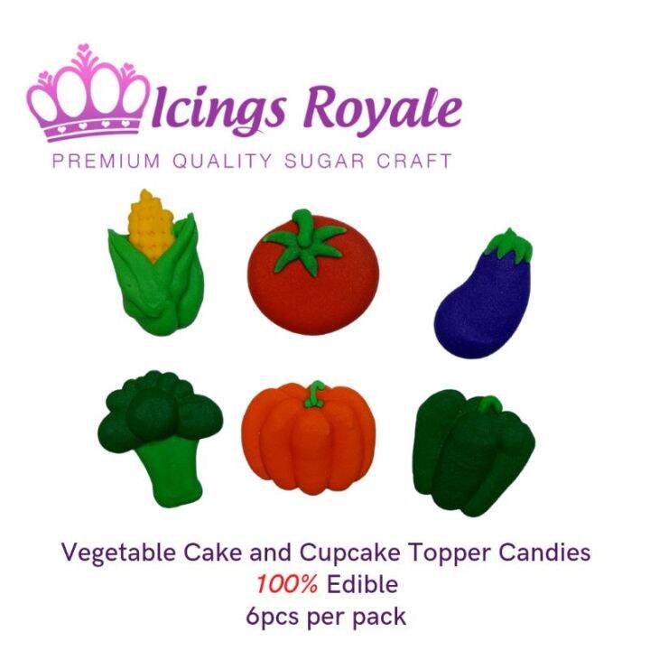 Assorted Vegetables Edible Cake and Cupcake Topper Candies | Lazada PH