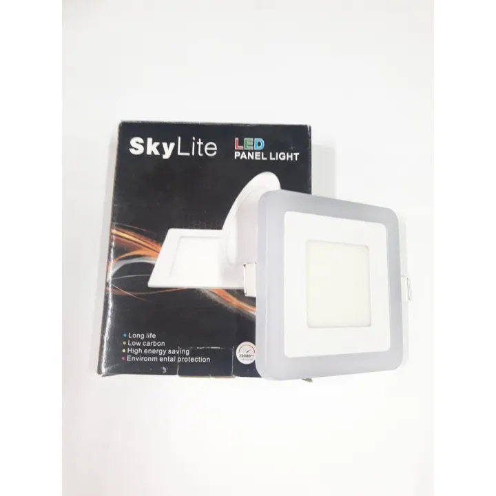 Recessed Ceiling Light White and Blue LED Panel Lights 3W, 6W, 12W ...